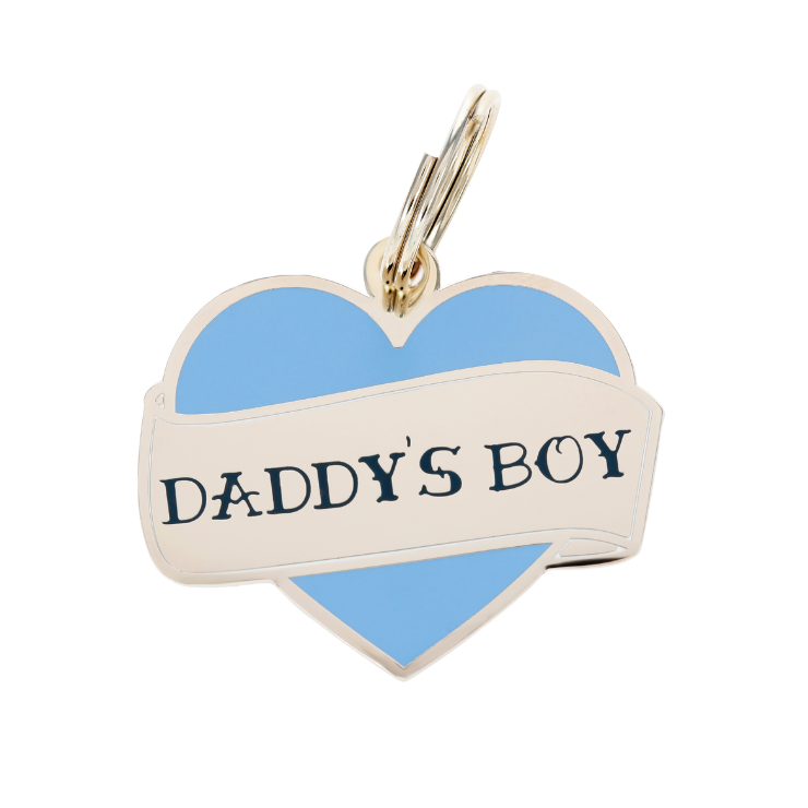 Daddy's Boy Pet ID Tag – Two Tails Pet Company