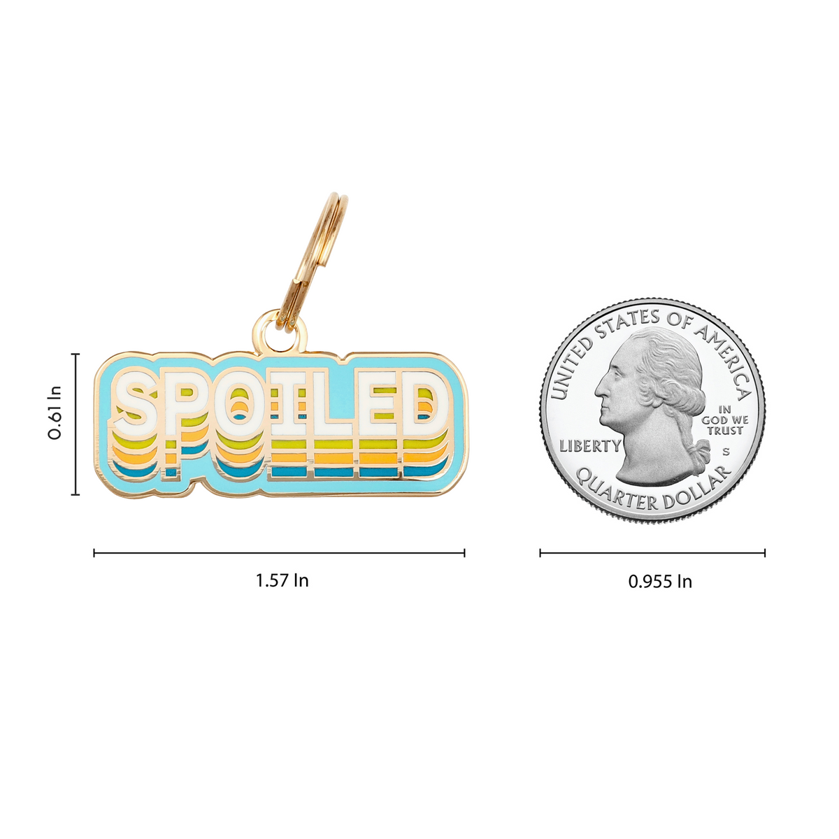 Spoiled Pet ID Tag – Two Tails Pet Company