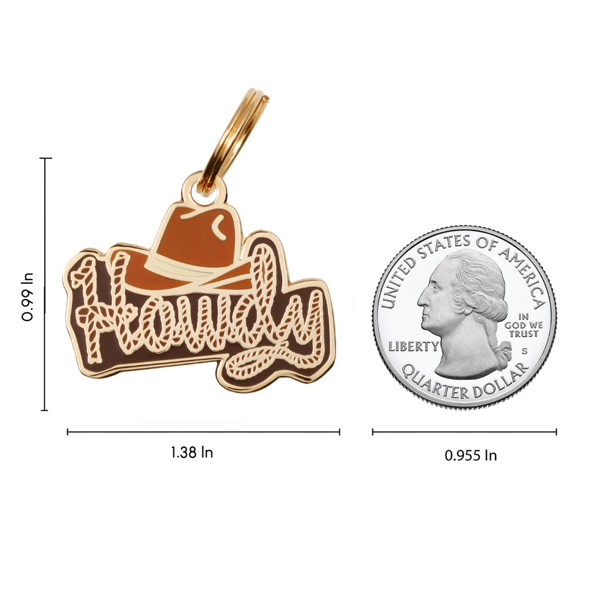 Howdy Pet ID Tag – Two Tails Pet Company