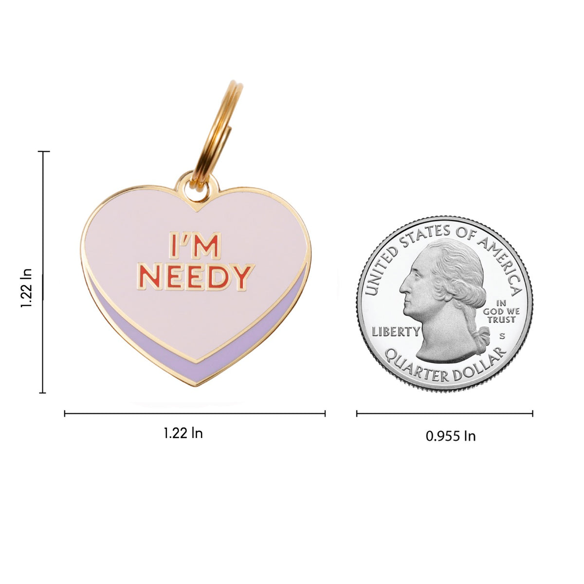 I'm Needy Pet ID Tag – Two Tails Pet Company